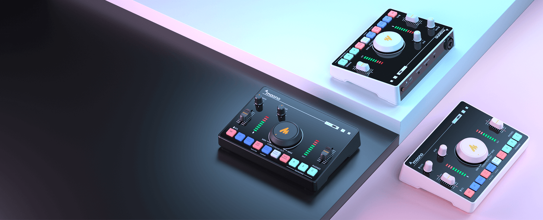 Maonocaster Podcast Production Studio Interface & Audio Mixer