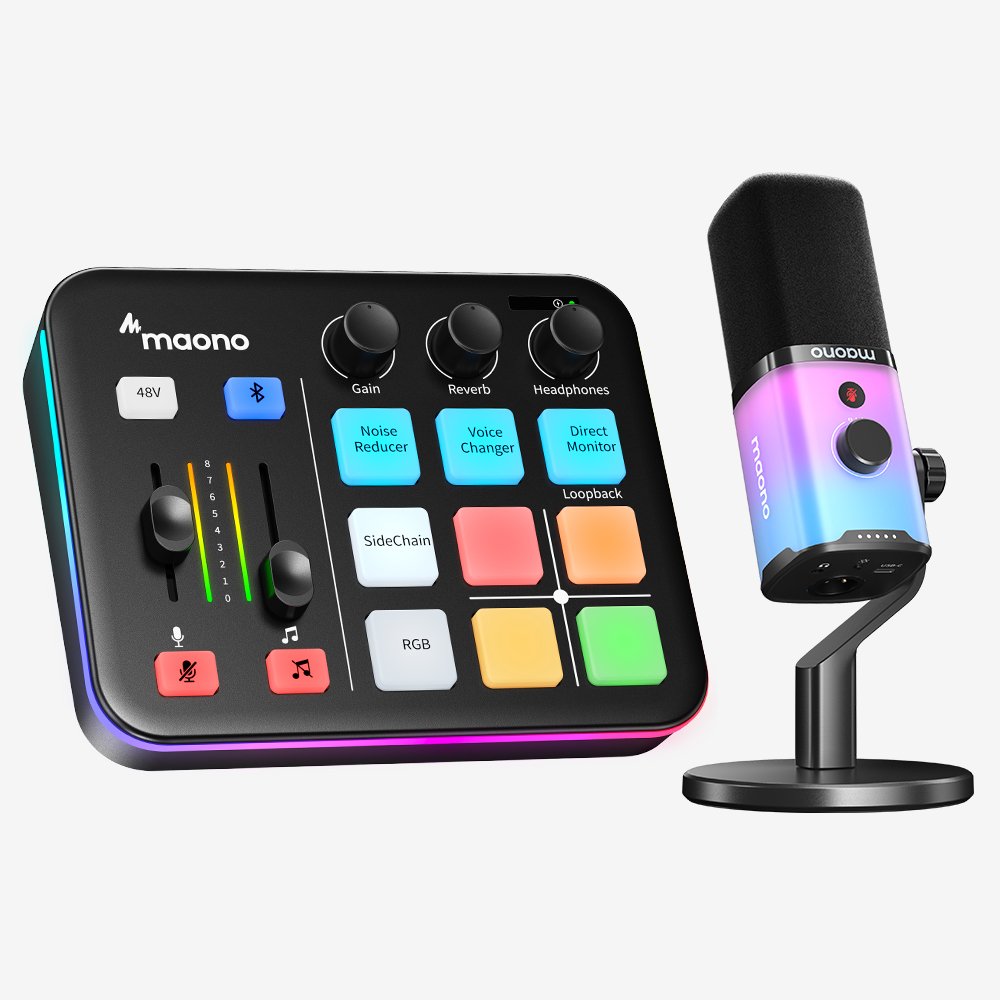 Maonocaster G1 NEO & PD100X Audio Bundle For Game Streamers