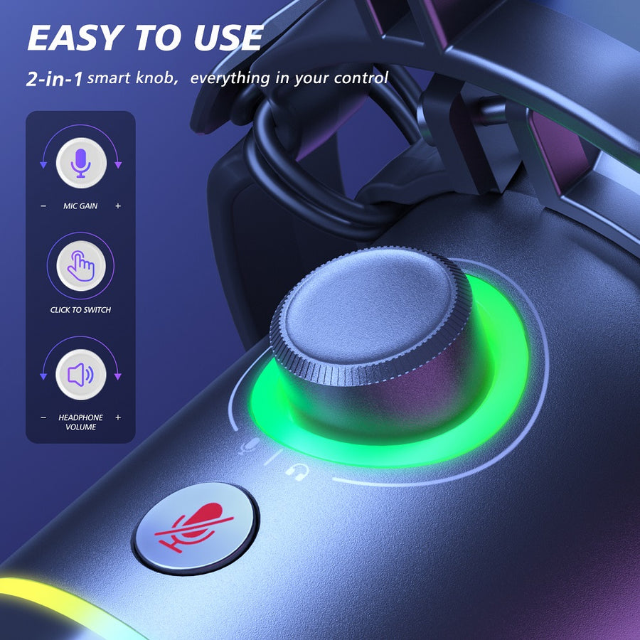 MAONO PD200X XLR/USB Dynamic Microphone Set with Boom Arm