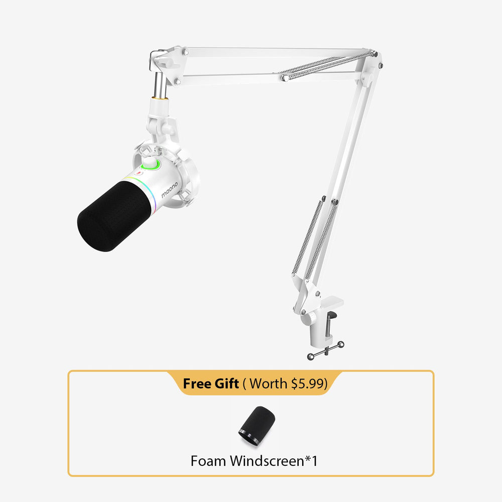 MAONO PD200X XLR/USB Dynamic Microphone Set with Boom Arm