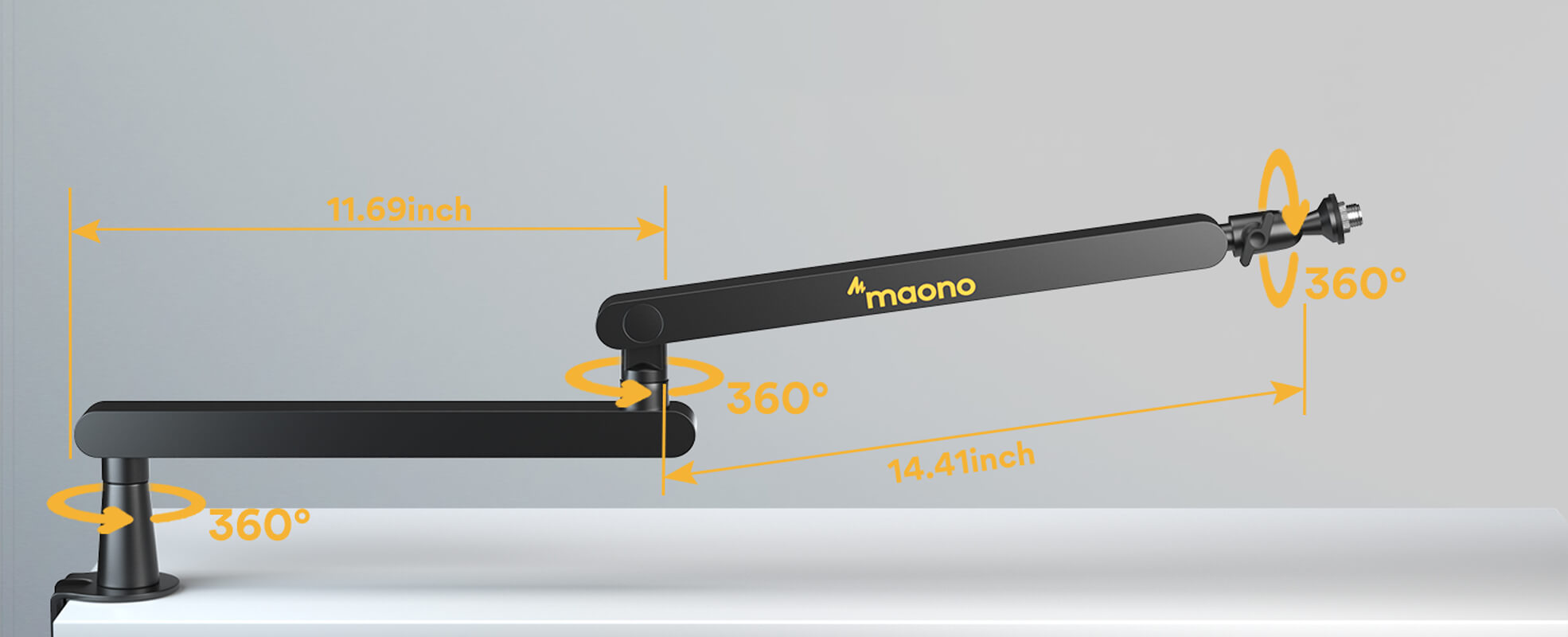 Maono BA92 Microphone Suspension Boom Arm Stand - Gadget Central