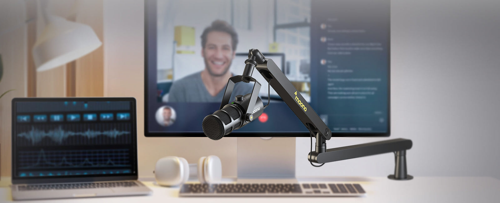 Maono BA92 Microphone Suspension Boom Arm Stand - Gadget Central