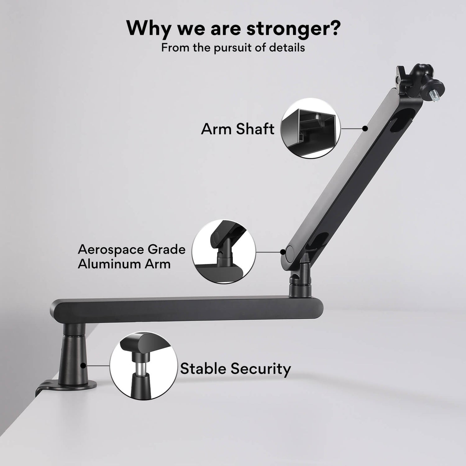 BA92 Microphone Boom Arm Stand | MAONO