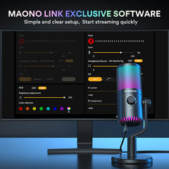 DM30 RGB Gaming Condenser USB Microphone | Maono